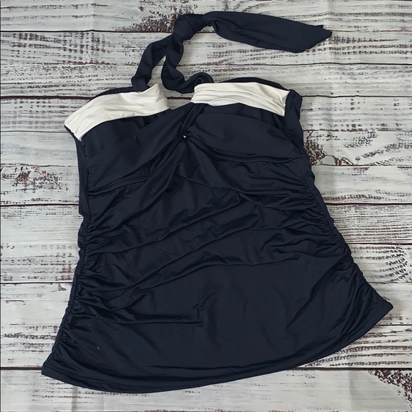 Anne Cole | Swim | Ann Cole Navy White Tankini Top | Poshmark